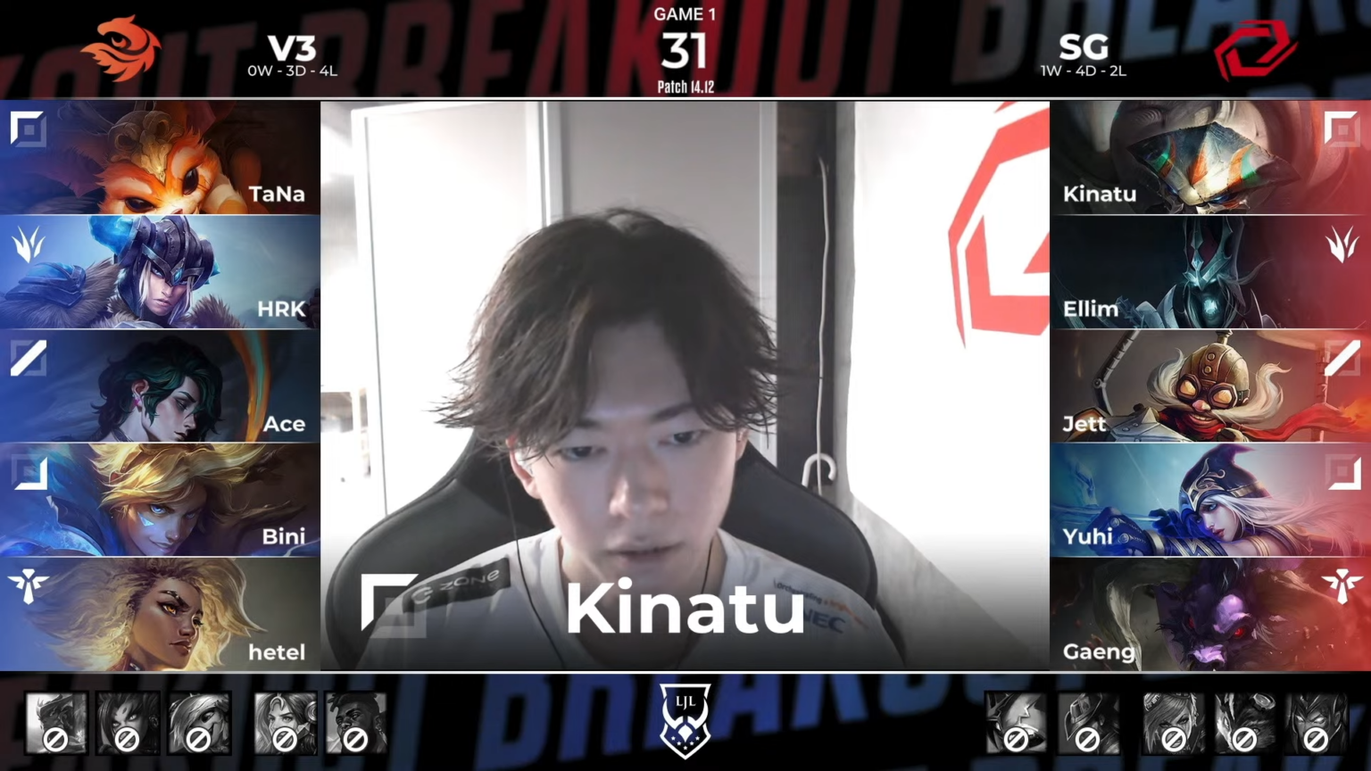 【LJL Day8】SGは久々の2-0勝利！V3はTanaキャリーを遂行しきれず… / ゆーみ速報